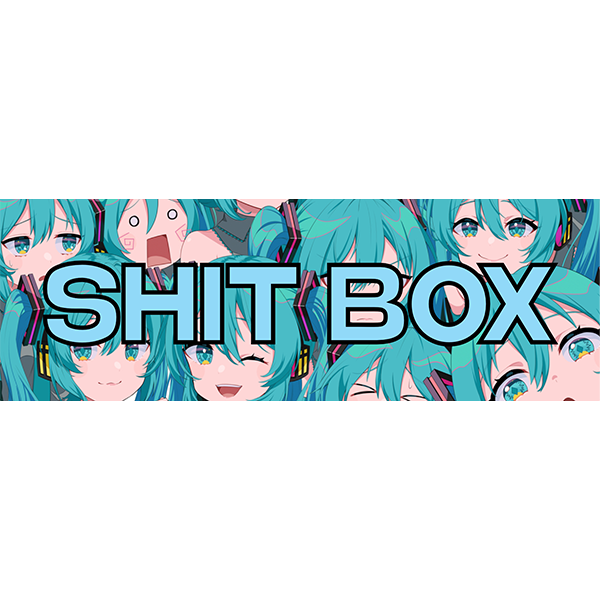 SHIT BOX sticker 15*5cm – Stickers_plt